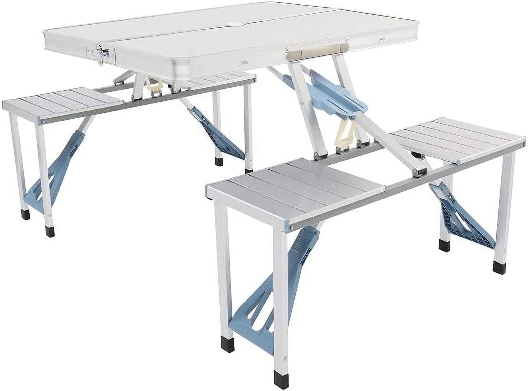 HomVent Folding Table Fold-in Multipurpose Folding Utility Table for ...