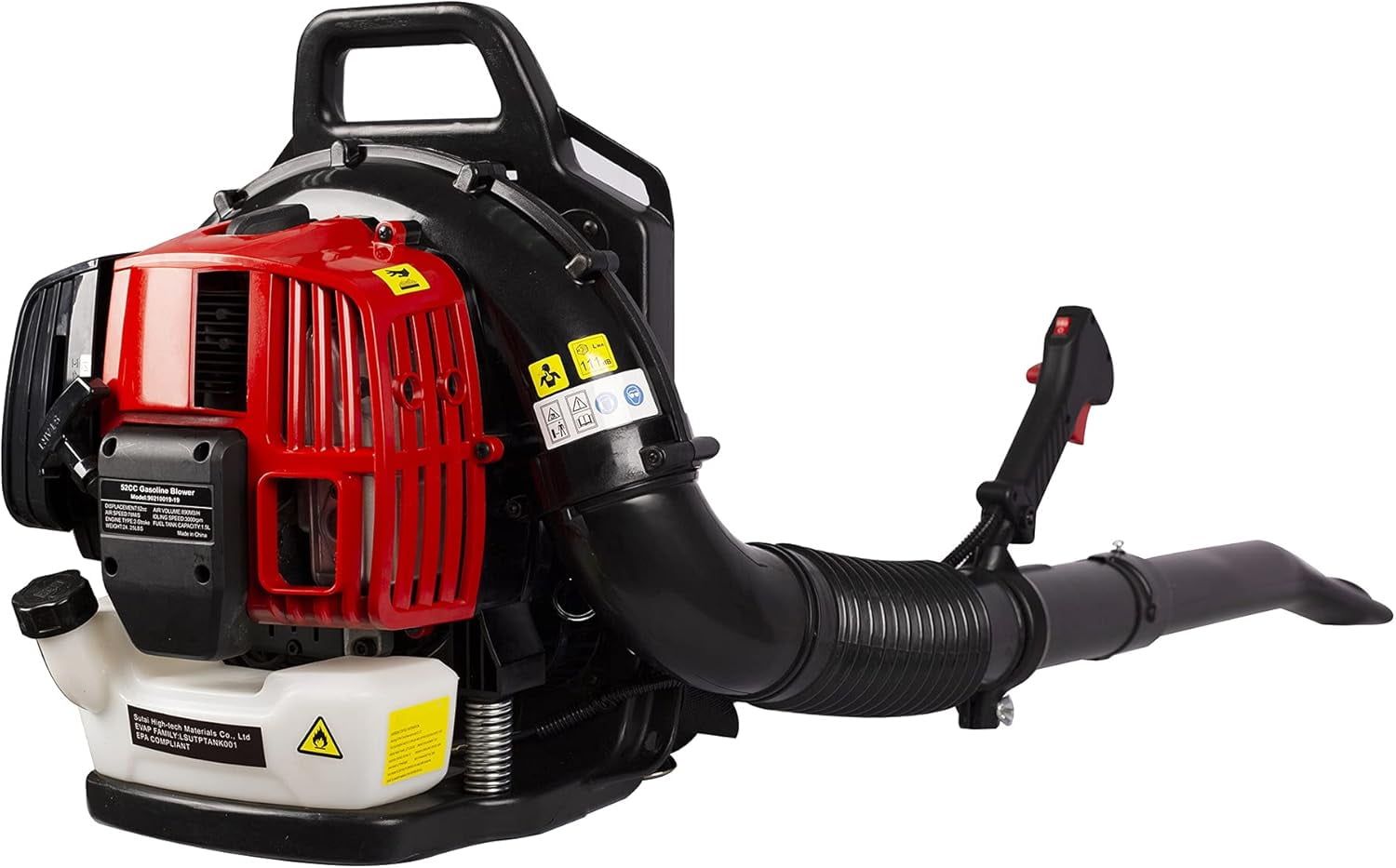 HomVent Gas Leaf Blower, 52CC 2-Cycle Engine Backpack Blower Powerful ...