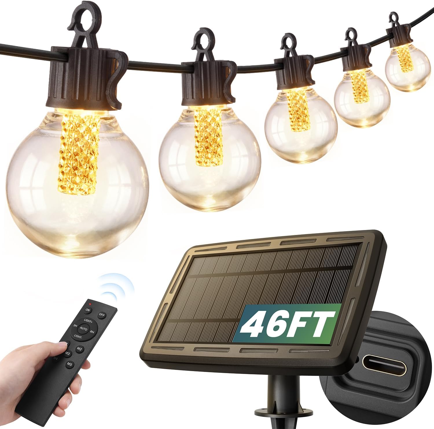 10-Light Indoor/Outdoor 10 ft. Rustic Farmhouse Incandescent G40 Metal ...