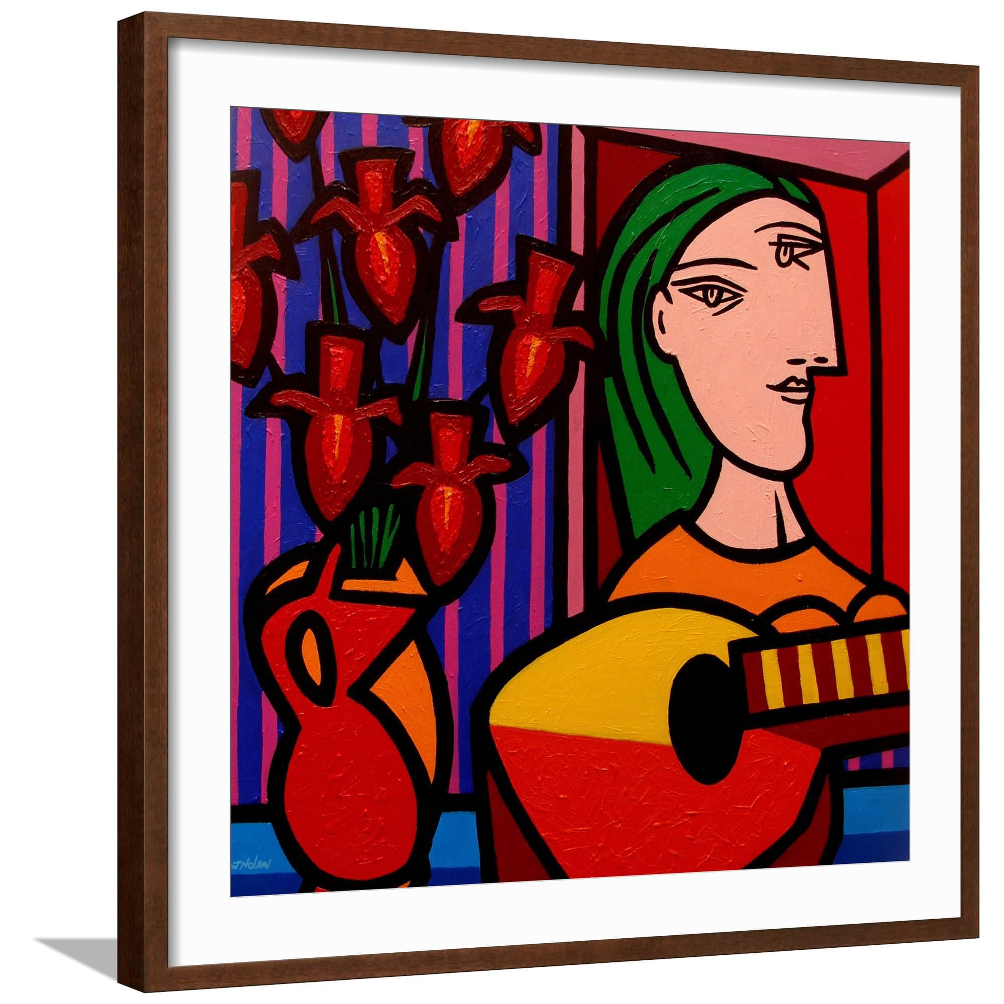 Art.com Homage to Picasso 2 Giclee Print by John Nolan, Brown Frame ...