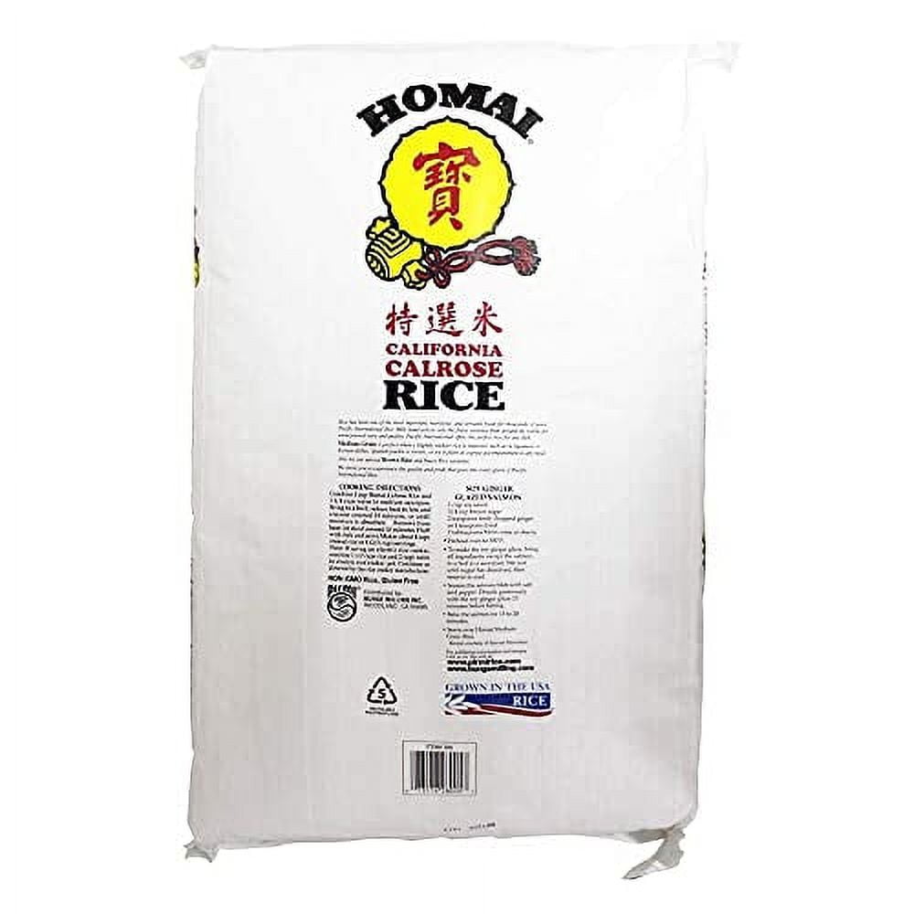 Homai Calrose Medium Grain Fancy Rice 50 lb - Walmart.com