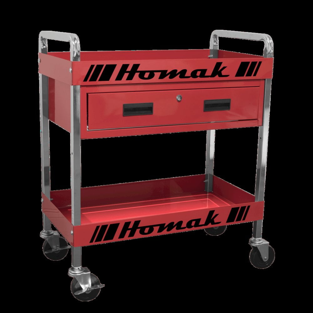 Homak 30" 1 - Drawer Service Cart - Red - Walmart.com