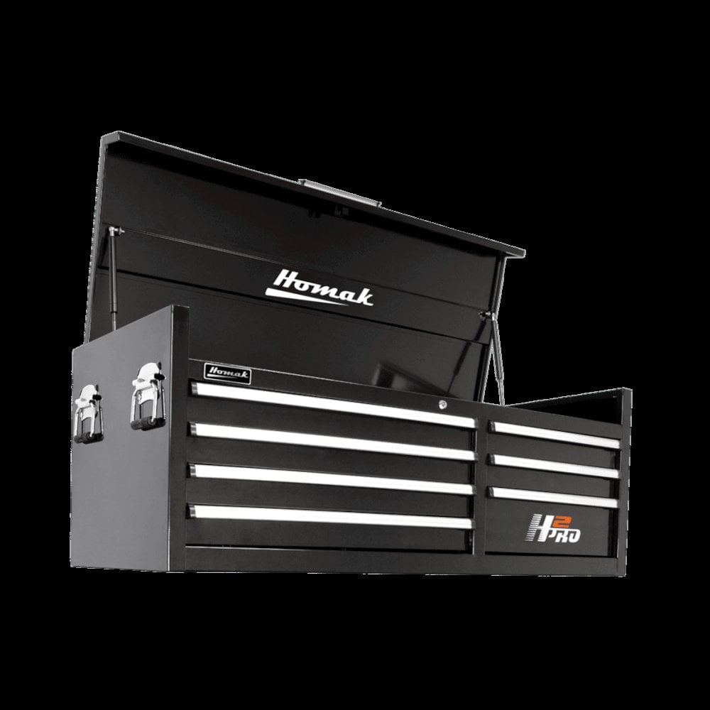 Homak 56in. H2Pro 8-Drawer Top Tool Chest, 14,949 Cu. In. of Storage ...