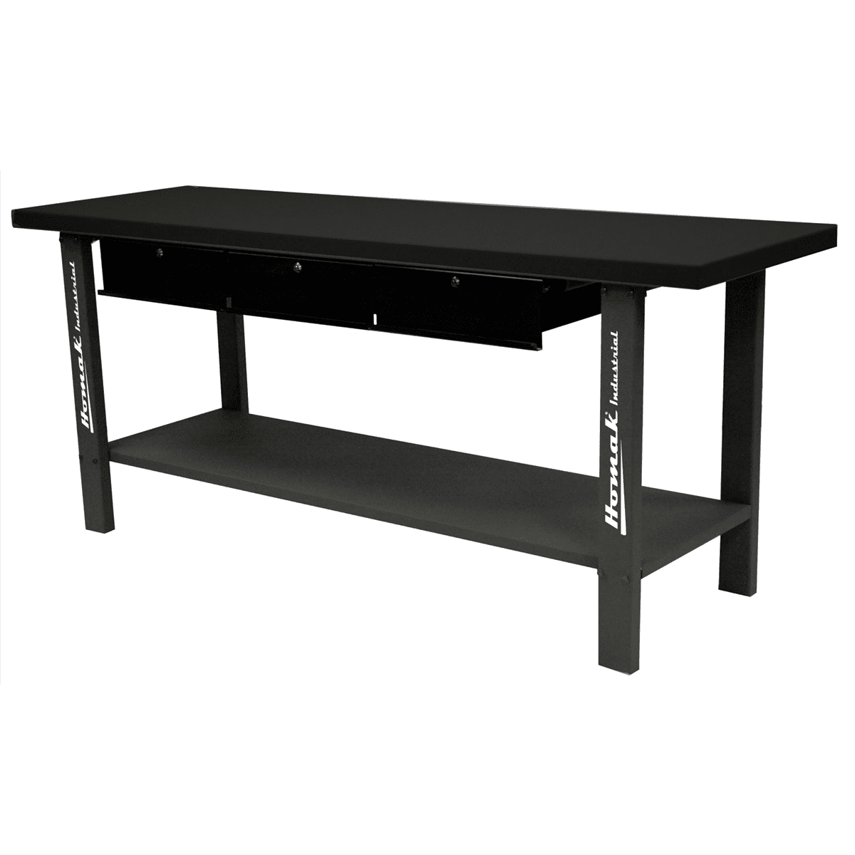 Homak Manufacturing 79" Industrial Steel Workbench 3-Drawers - Walmart.com