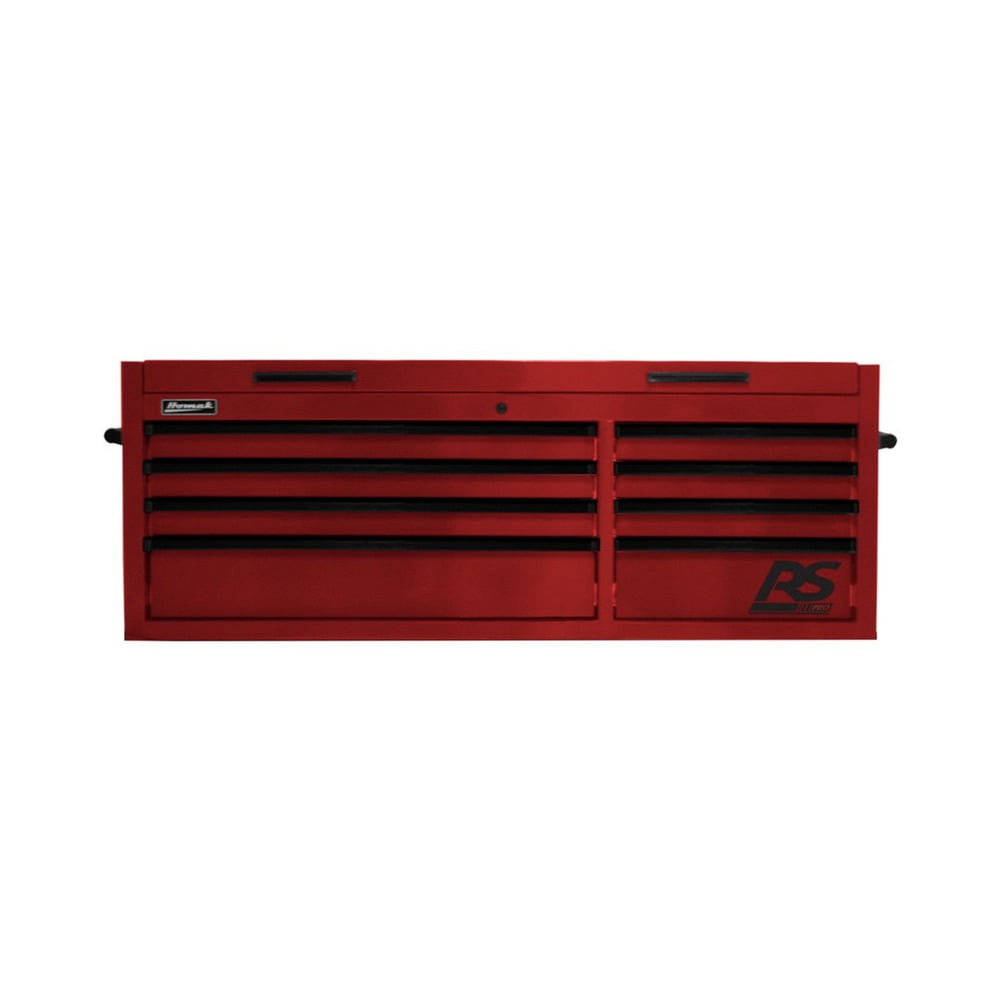Homak RD02065800 RS Pro 54 in. 8-Drawer Top Chest with Outlet - Red ...