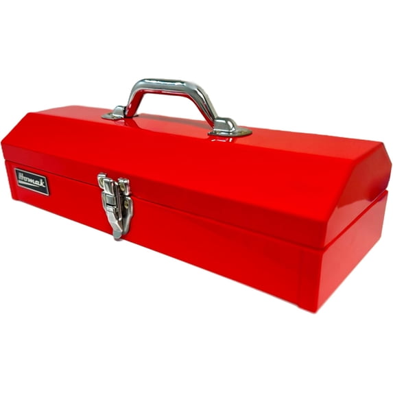 Homak Tool Box, 16" Portable Steel Small Tool Box with Metal LATCH ...