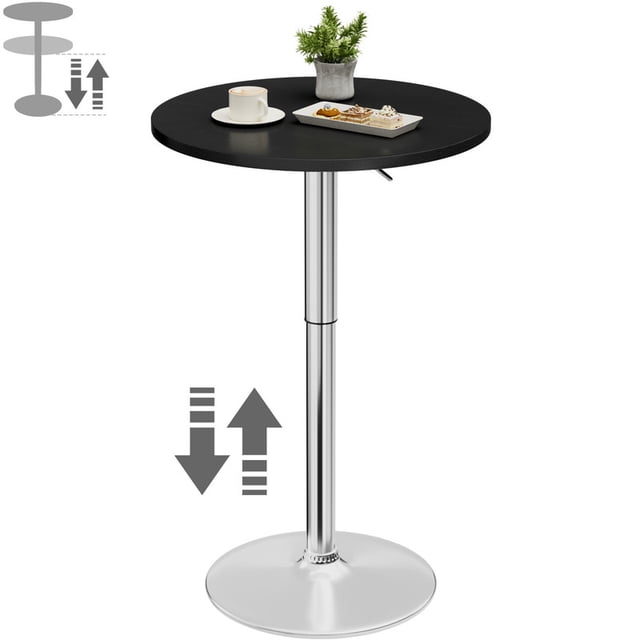Homall 1 Piece Bar Table Height Adjustable Bistro Pub Table Cocktail ...