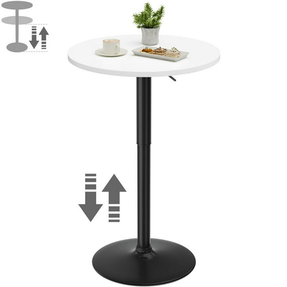 Homall 1 Piece Bar Table Height Adjustable Bistro Pub Table Cocktail ...