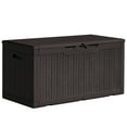 Homall 100 Gallon Deck Box, Outdoor Storage Container, Durable Plastic ...