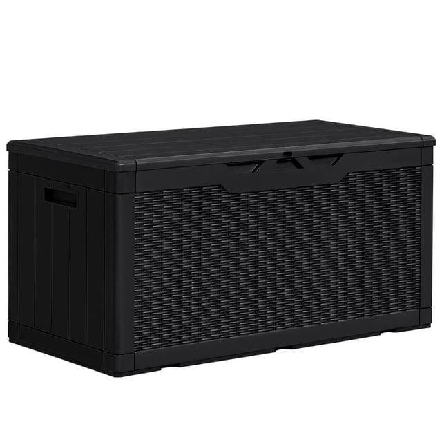 Homall 100 Gallon Outdoor Patio Box Deck Plastic Resin Storage Box ...