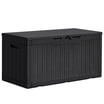 Easy Up 30 Gallon Resin Deck Box, Waterproof Lockable Outdoor Storage ...