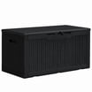 Easy Up 30 Gallon Resin Deck Box, Waterproof Lockable Outdoor Storage ...