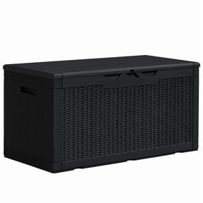 Homall 2PCS 31 Gallon Outdoor Deck Box In Resin with Seat - Walmart.com