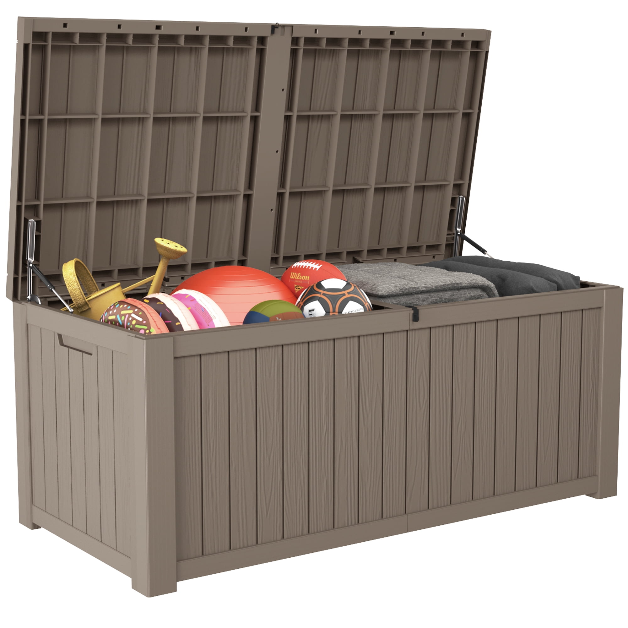 Homall 150 Gallon Resin Deck Box Large Outdoor Storage for Patio ...