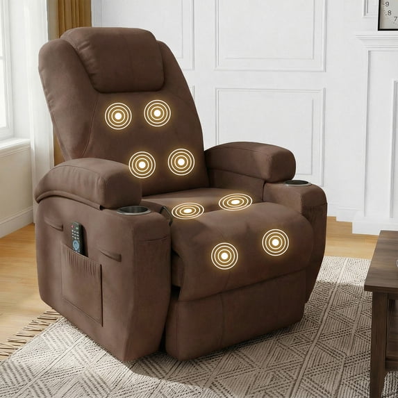 Homall 360° Swivel Rocking Recliner Massage Oversized Singal Sofa For ...