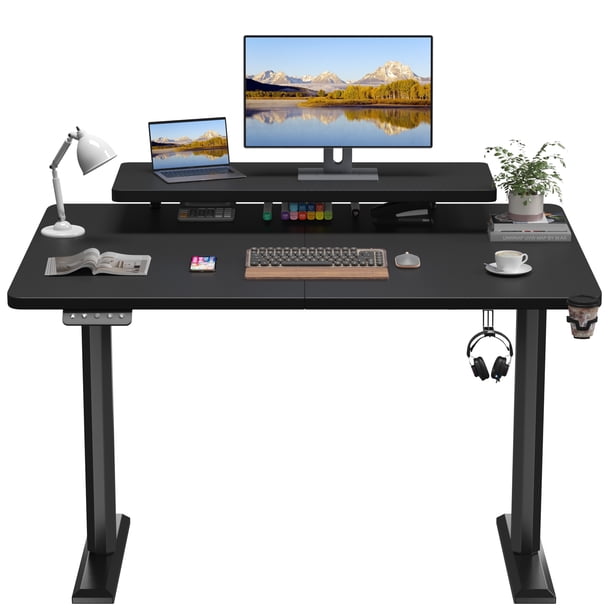 Homall 47" Wide Home Office Electric Height Adjustable Standing Desk ...