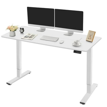 DESINO L-Shaped Standing Desk Adjustable Height, 63 Inch Electric Stand ...