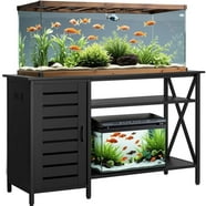 Dextrus 55-75 Gallon Fish Tank Stand with Electrical Sockets & RGB ...