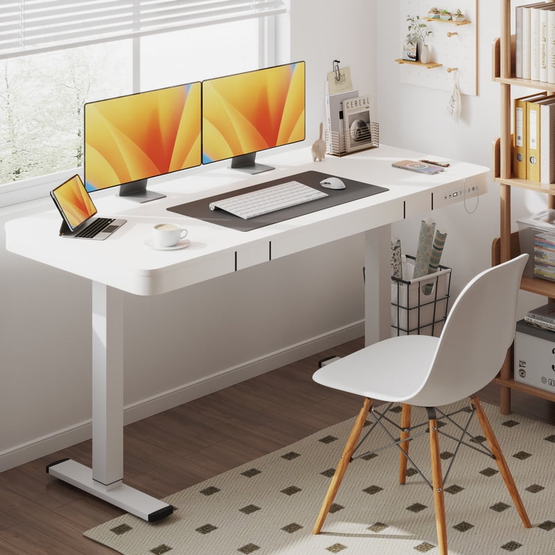Homall Electric Standing Desk with Storage Drawer, Height Adjustable ...