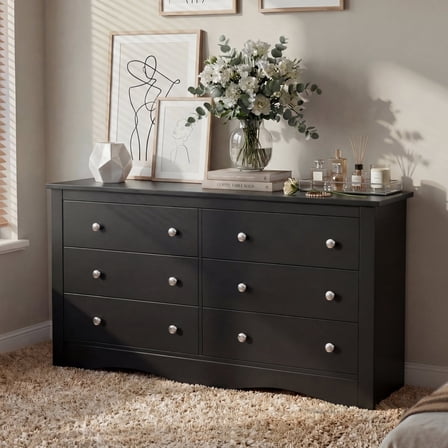 RichYa, Fluted 8-Drawer Dresser for Bedroom, 15.8"D x 47.2"W x 31.5"H ...
