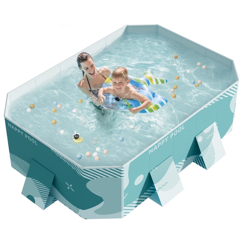 Homall Large 73” Foldable Hard Plastic Kiddie Pool for Adults, Kids ...