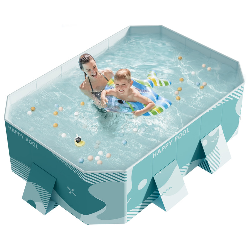 Play Day Rectangular Inflatable Family Pool, 120" x 72" x 22" - Walmart.com