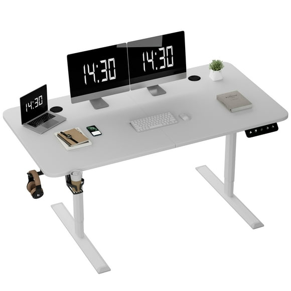 Homall Electric Height Adjustable Standing Desk, Large 55 inch Sit ...