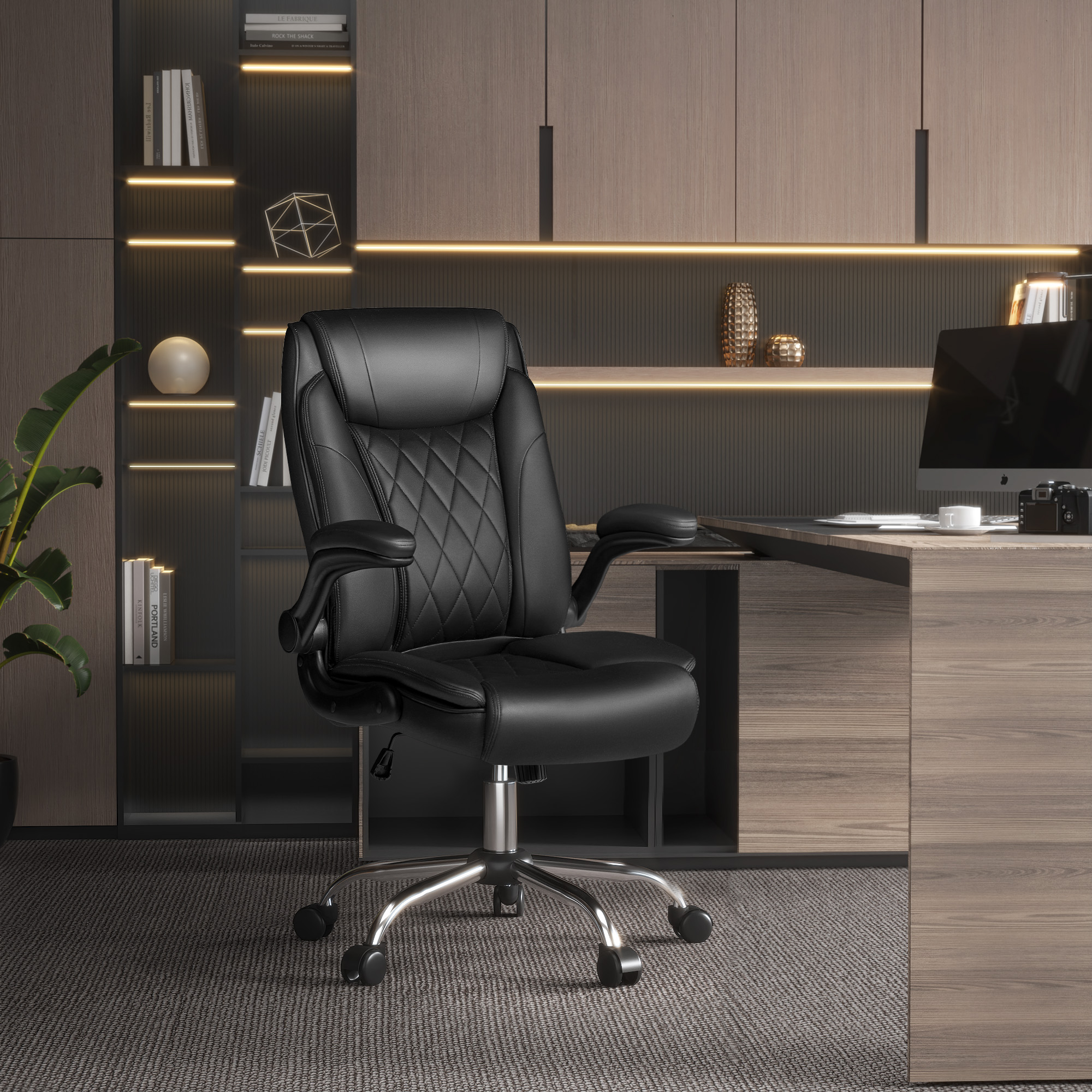 OFM Model 241 Ergonomic Multi-Adjustable Upholstered Desk Chair ...