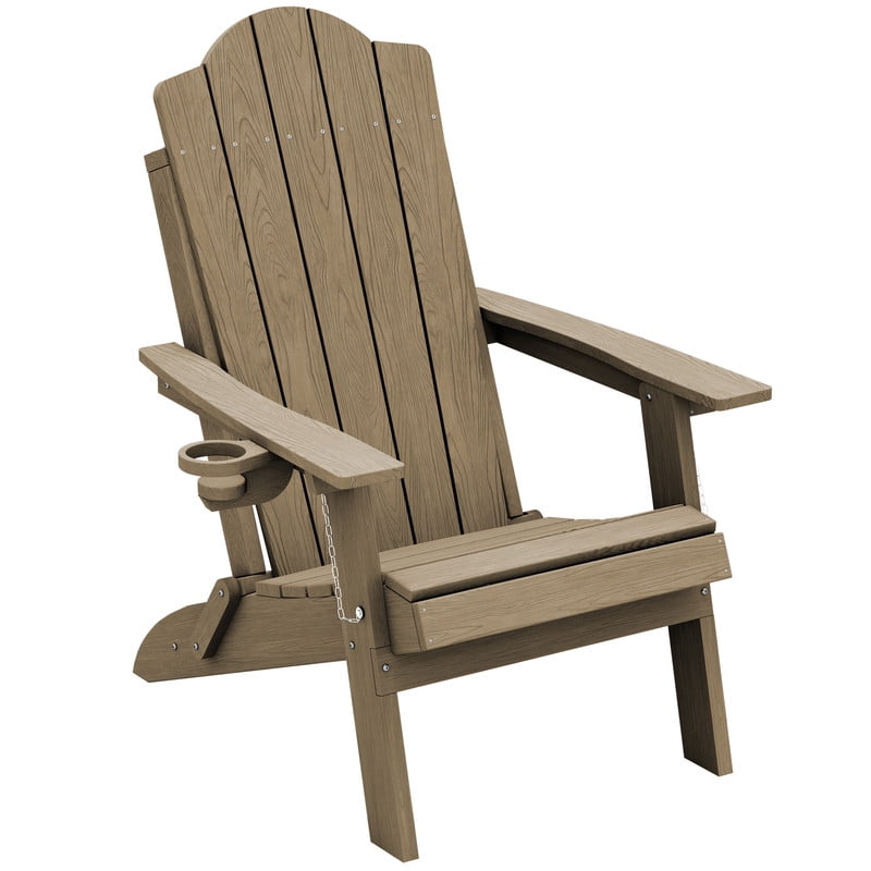 Homall Folding Adirondack Chair Outdoor HDPE Plastic Heavy Duty for ...