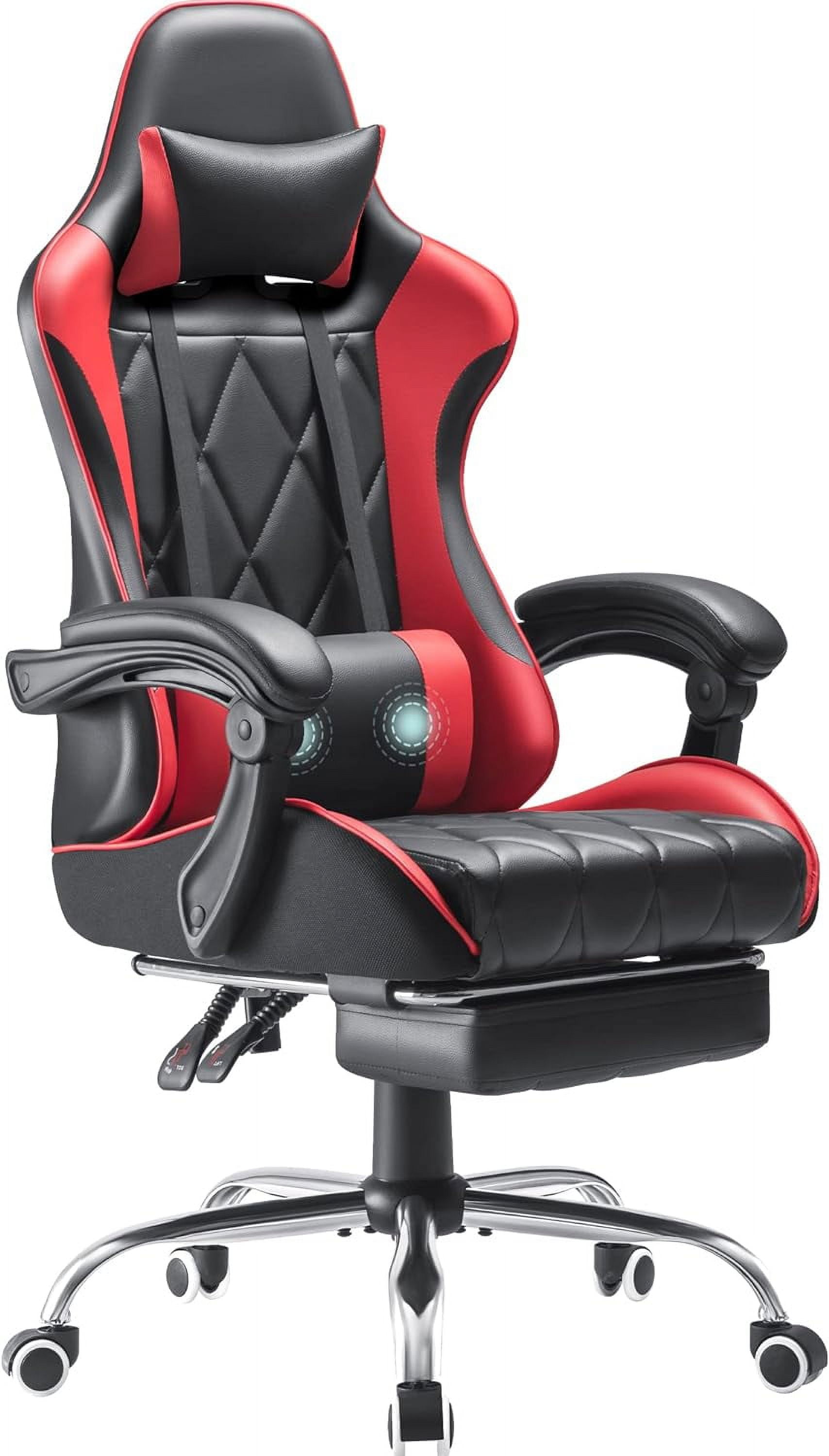 Homall Gaming Chair, Computer Chair with Footrest and Massage Lumbar ...