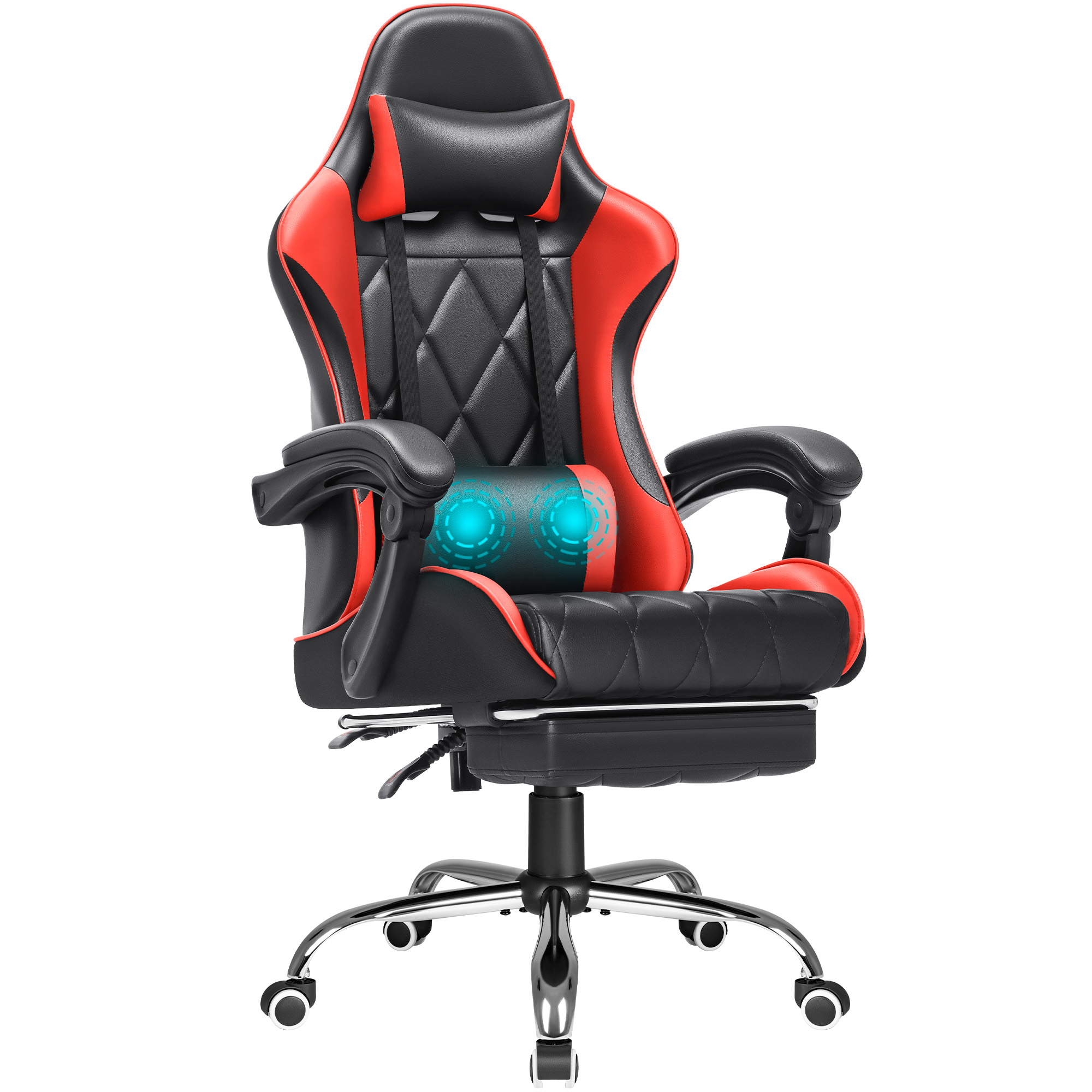 MoNiBloom Video Gaming Chair with Massage, Racing Gaming Chair with ...