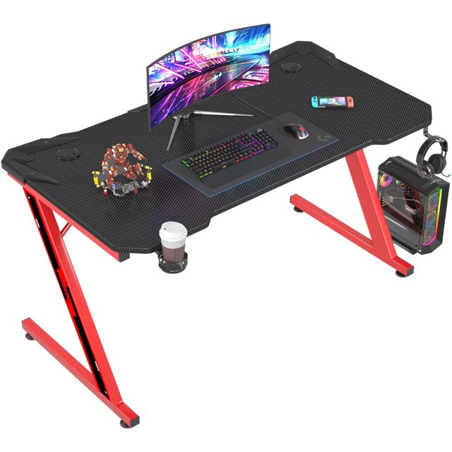 Homall Gaming Desk 44 Inch Computer Desk Gaming Table Z Shaped Pc ...