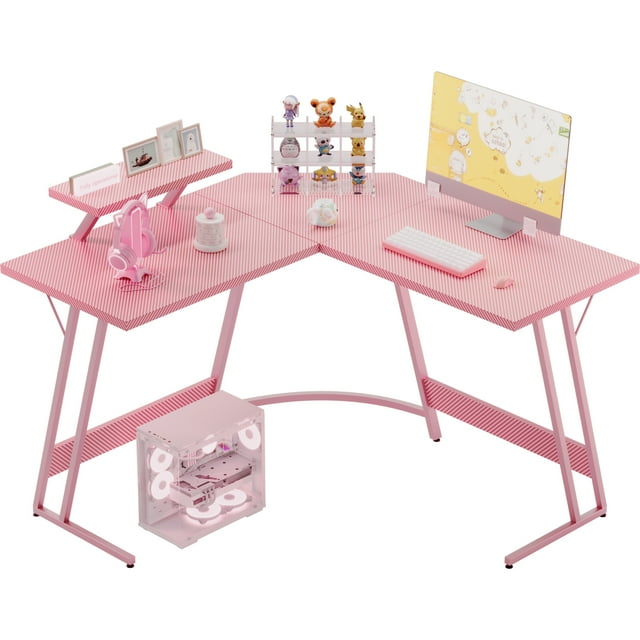 Homall L-Shaped Gaming Desk 47 Inches Corner Office Desk with Removable ...