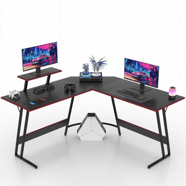 Homall L-Shaped Gaming Desk 66 inches Corner Office Desk with Removable ...
