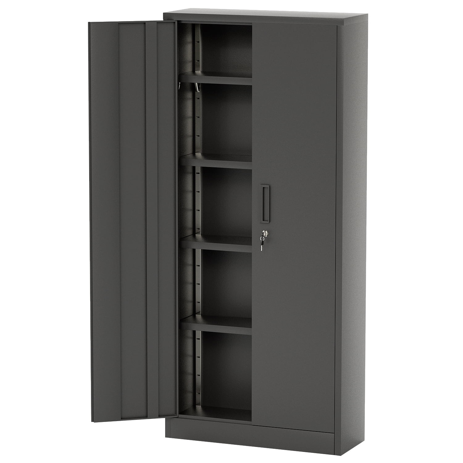 Homall Metal Storage Locking Cabinet with Doors and 4 Adjustable ...