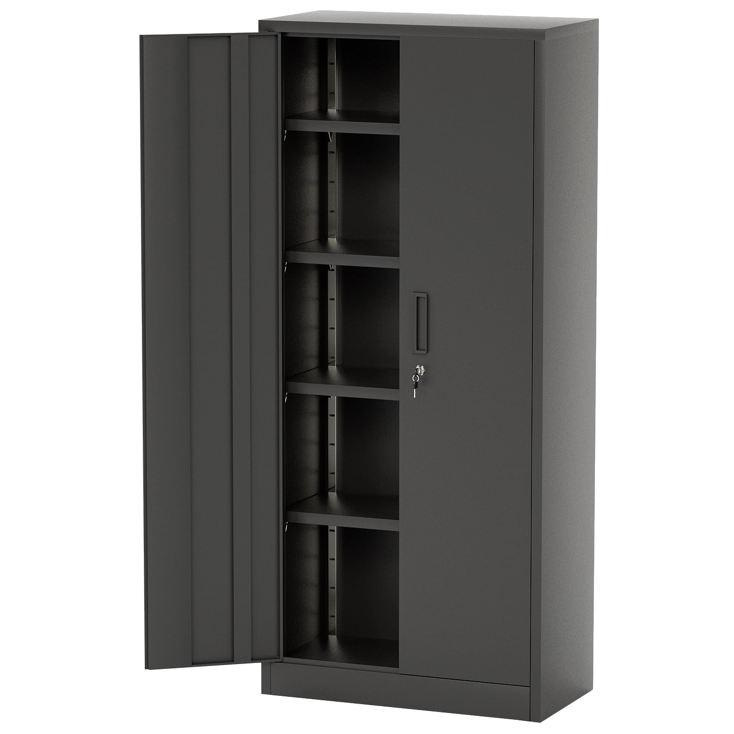 Homall Metal Storage Cabinet with Lock, 4 Shelves, 71"H x 31.5"W x 17.7 ...
