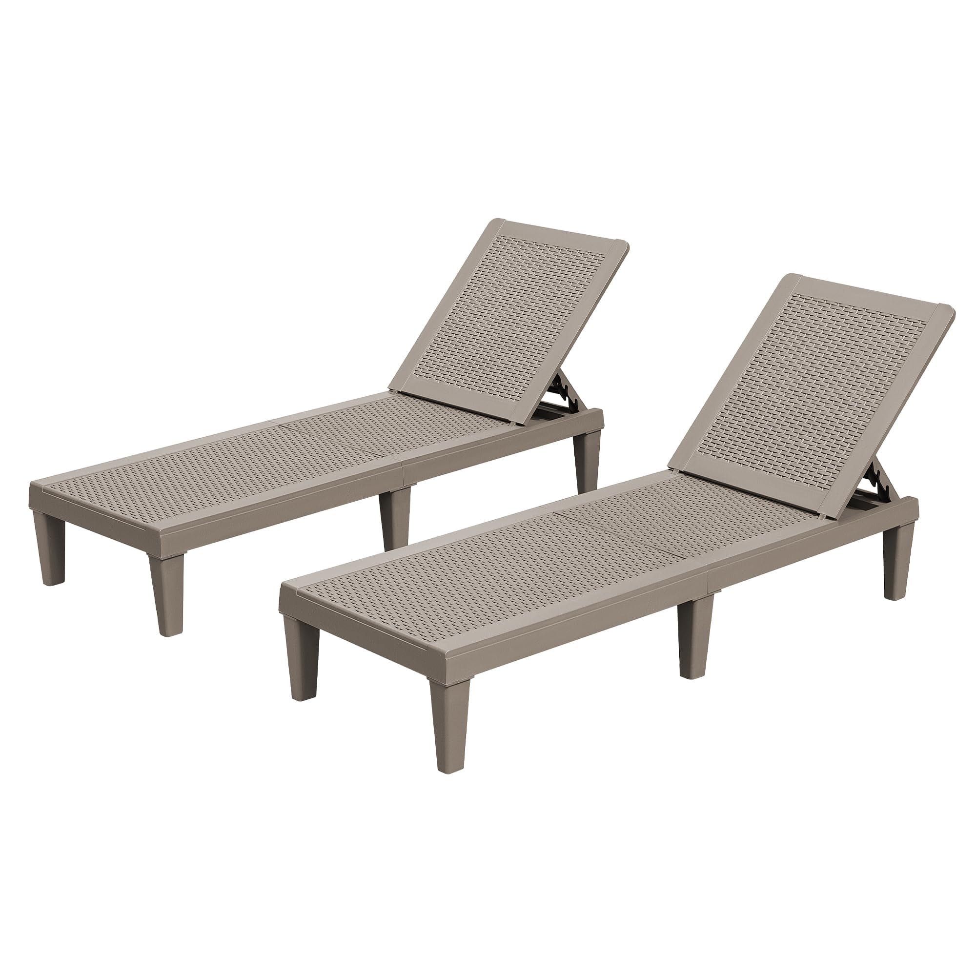Homall Outdoor Lounge Chairs Set of 2, Quick Assembly & Waterproof ...