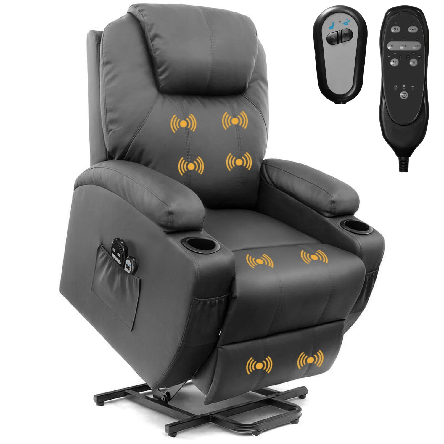Homall Electric Recliner Chair for Adults, PU Leather, Ergonomic Single ...
