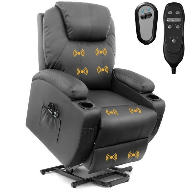 Homall Electric Recliner Chair for Adults, PU Leather, Ergonomic Single ...