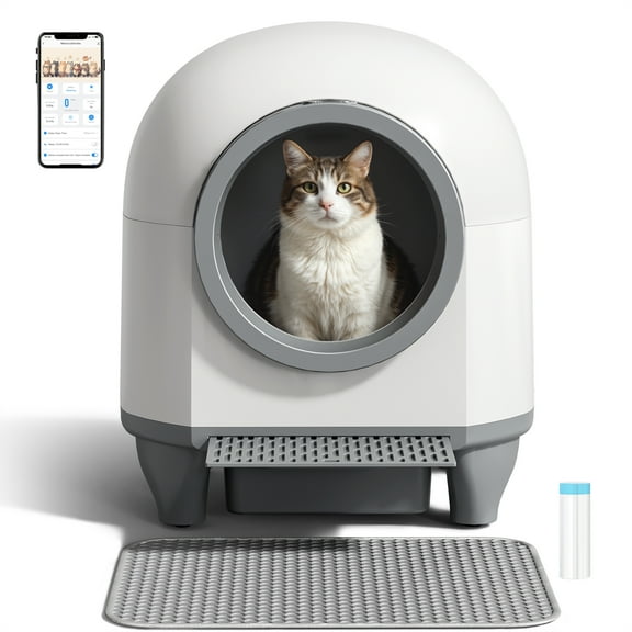 Magic Union Automatic Self Cleaning Cat Litter Box for Multi-Cat Homes ...