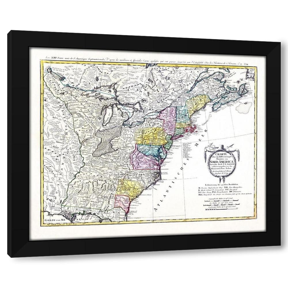 Homann 17x15 Black Modern Wood Framed Wall Art Titled - Chart United ...