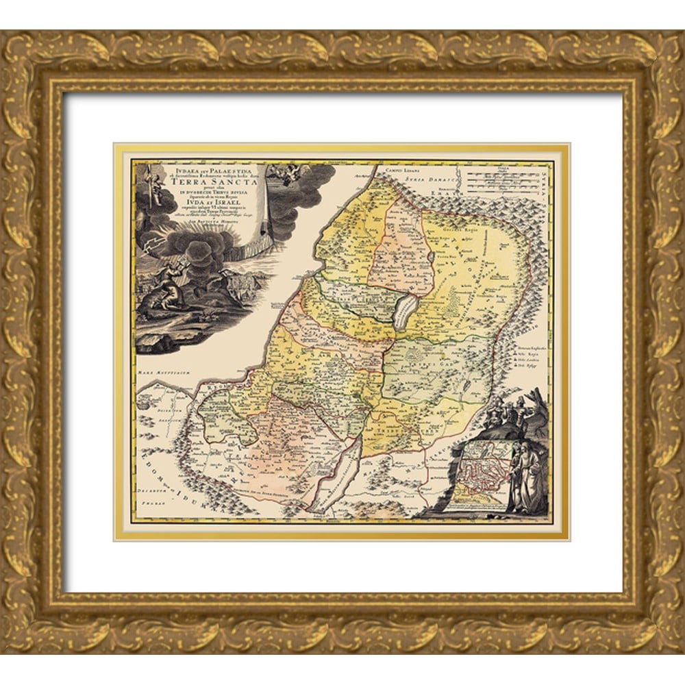 Homann 30x26 Gold Ornate Wood Framed with Double Matting Museum Art ...