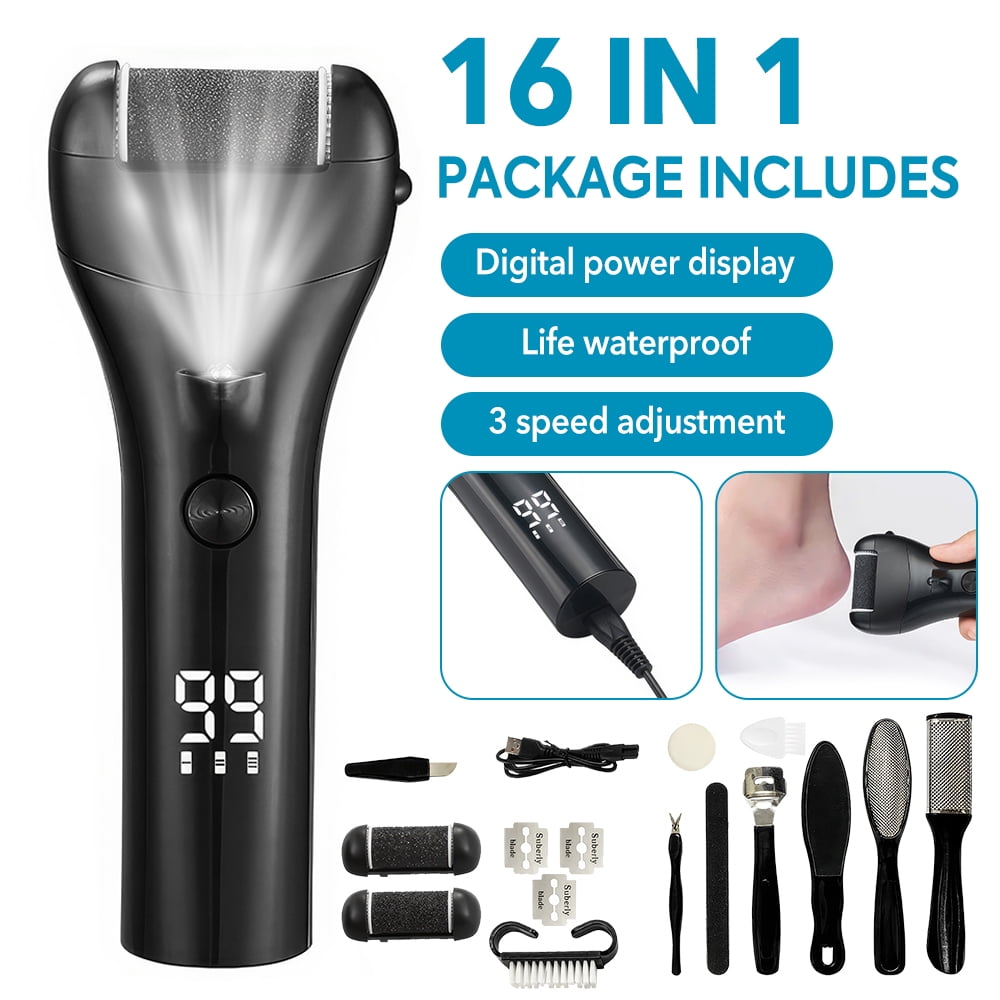 Homasy 16-in-1 Electric Foot Callus Remover, Professional Pedicure ...