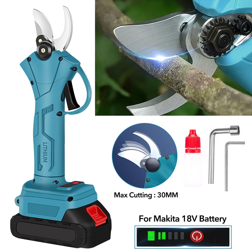 Homasy 18V Cordless Pruning Shears, 30Mm Electric Pruning Shears ...