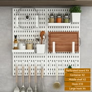 Storage Standard Metal Pegboard Display Rack, Jewelry & Craft Organizer ...