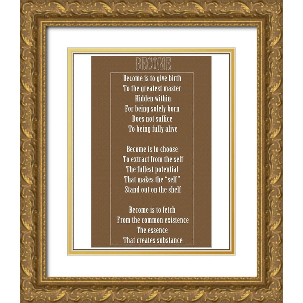 Homawoo, Richard 12x14 Gold Ornate Wood Framed with Double Matting ...