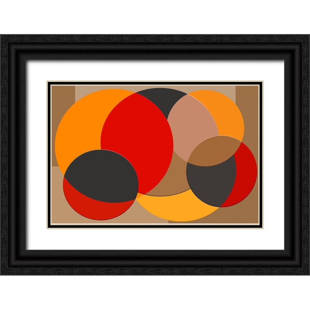 Homawoo Richard 18x13 Black Ornate Wood Framed With Double Matting