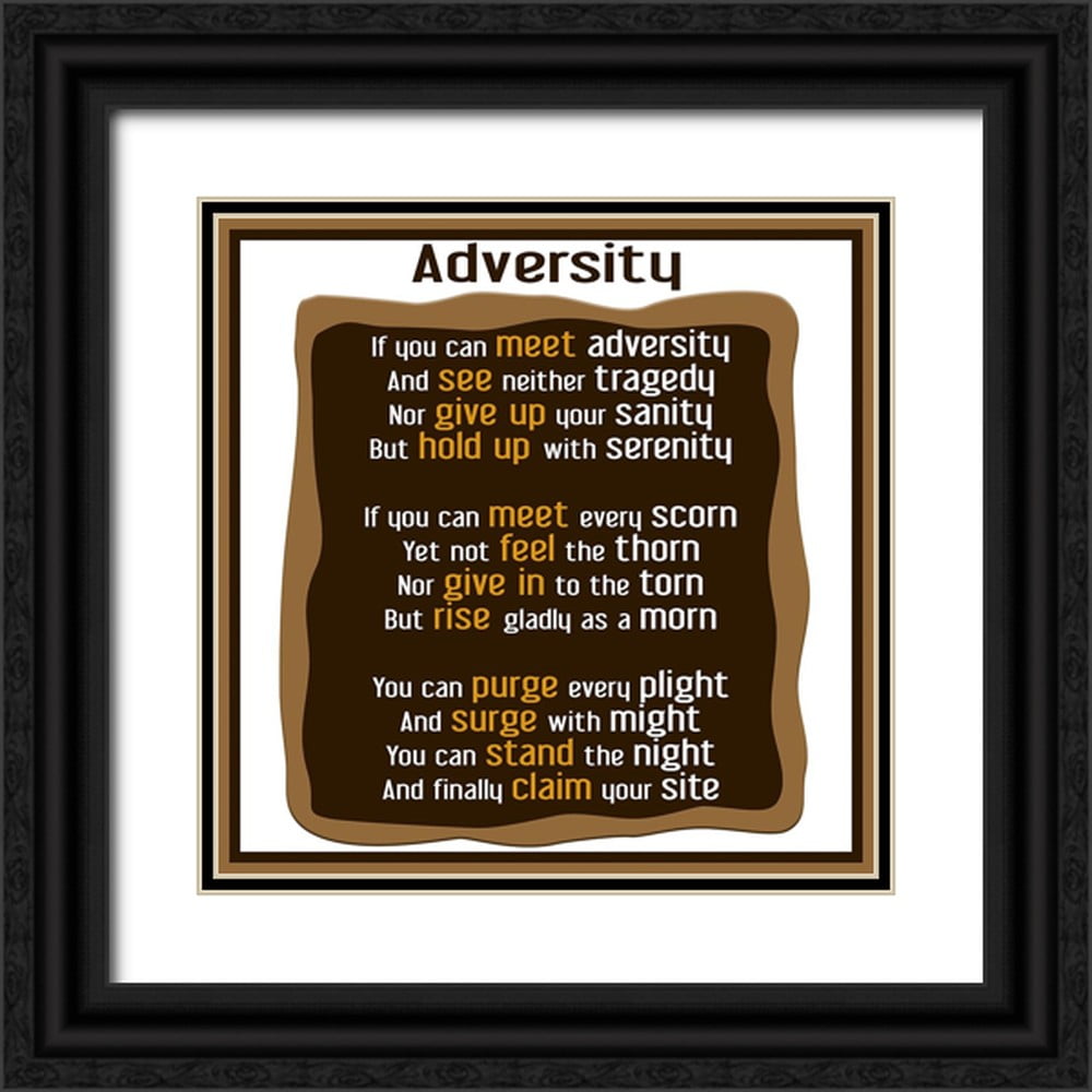 Homawoo, Richard 20x20 Black Ornate Wood Framed with Double Matting ...