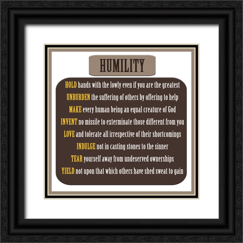 Homawoo, Richard 20x20 Black Ornate Wood Framed with Double Matting ...