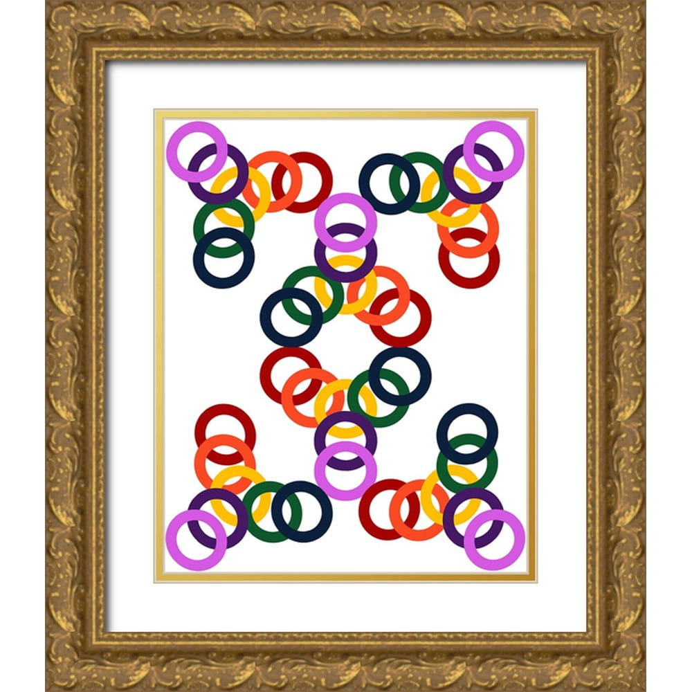 Homawoo, Richard 26x32 Gold Ornate Wood Framed with Double Matting ...